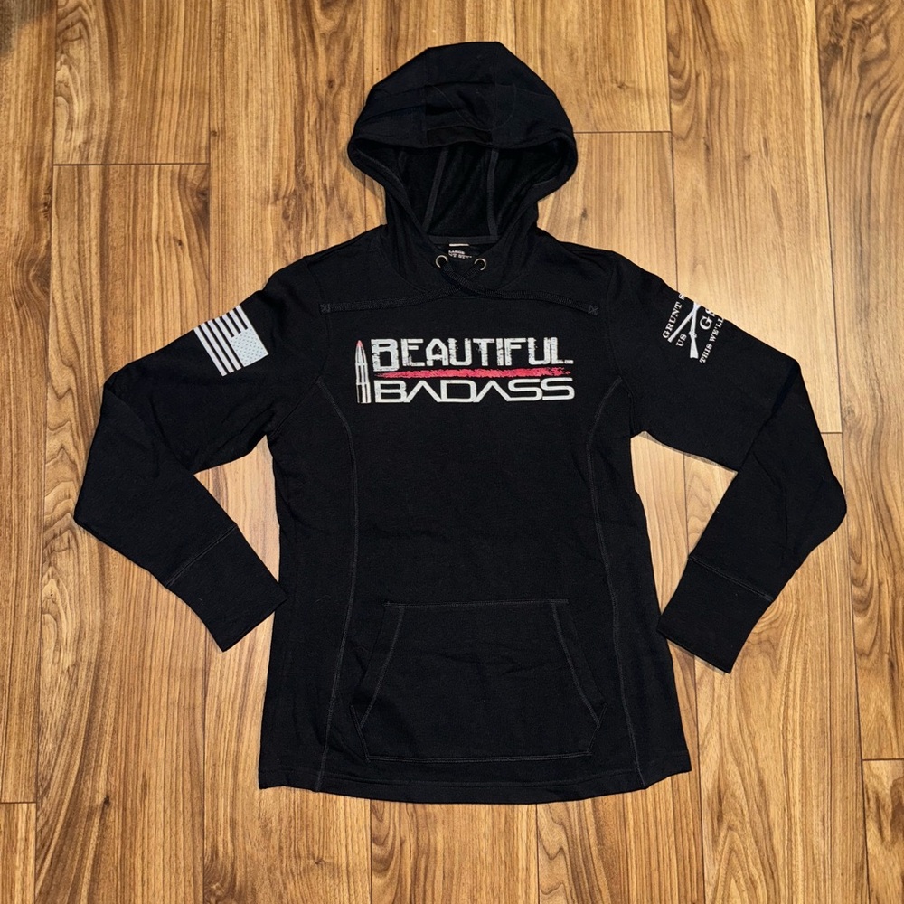 Women’s Grunt Style Beautiful Badass Hoodie - Gem